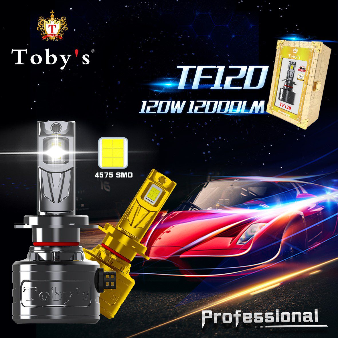 LED Headlight TF120 - Toby's